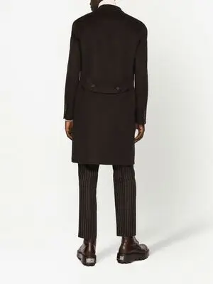 Dolce & Gabbana Single-breasted Cashmere Coat - Brown