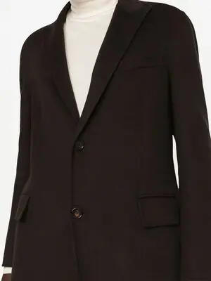 Dolce & Gabbana Single-breasted Cashmere Coat - Brown