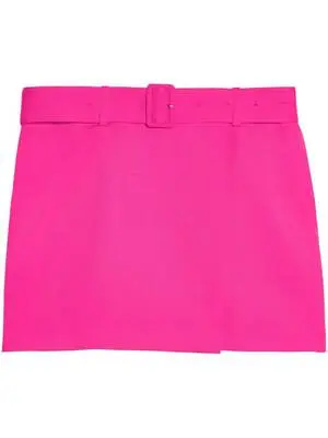 Ami Belted Midi Skirt