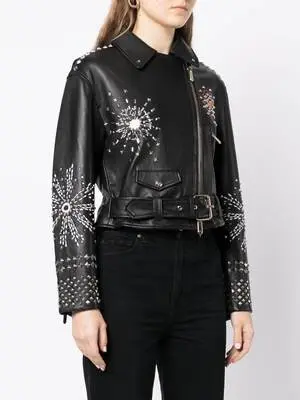 TEMPERLEY LONDON Zipped Biker Jacket