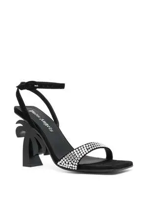 Palm Angels Palm Tree-heel Sandals - Black