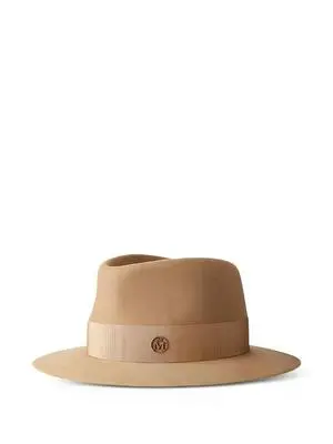 MAISON MICHEL André Felt Fedora Hat - Brown