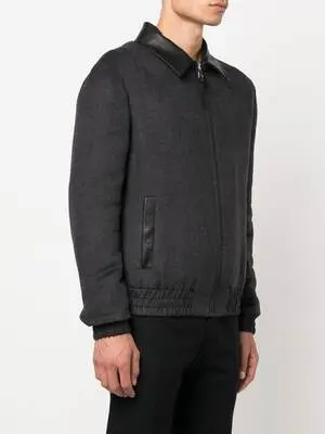 BILLIONAIRE Crest-print Silk Bomber Jacket