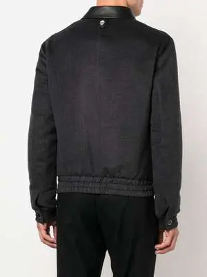 BILLIONAIRE Crest-print Silk Bomber Jacket