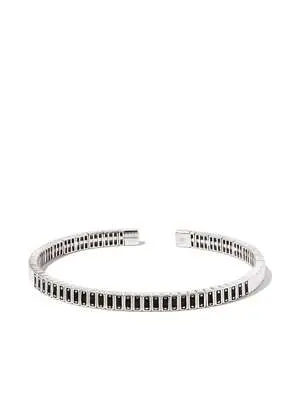 SUZANNE KALAN 18kt White Gold Sapphire Cuff - Silver
