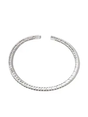 SUZANNE KALAN 18kt White Gold Sapphire Cuff - Silver
