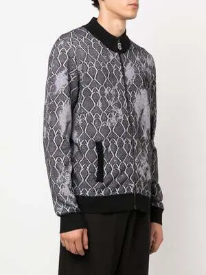 BILLIONAIRE Embroidered Logo-crest Bomber Jacket