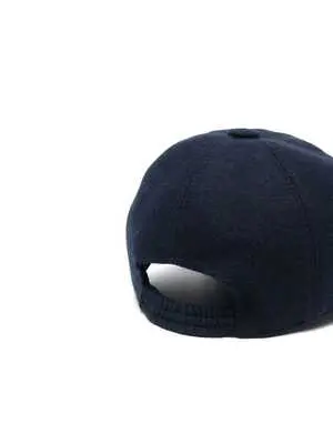 Fedeli Cashmere-cotton Textured Cap - Blue