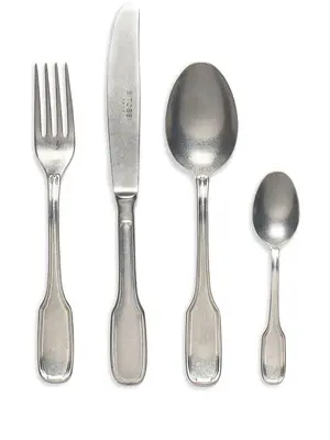 BITOSSI HOME 24 Piece Sterling Cutlery Set - Silver