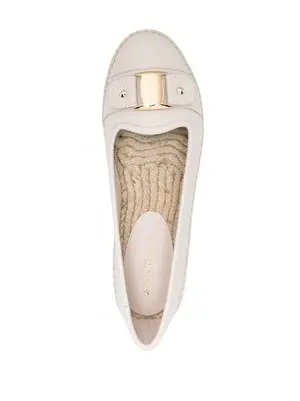FERRAGAMO Vara Buckle-detail Espadrilles - Neutrals