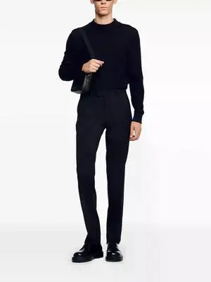 Sandro Slim-fit Tailored Trousers - Black