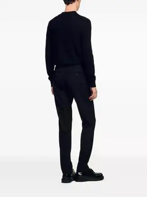Sandro Slim-fit Tailored Trousers - Black