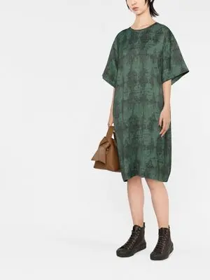 Aspesi Scribble-print T-shirt Dress