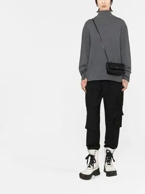 JIL SANDER Mock-neck Knitted Jumper - Grey