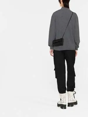JIL SANDER Mock-neck Knitted Jumper - Grey