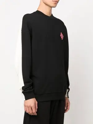 COUNTY OF MILAN Cross-patch Cotton Sweatshirt