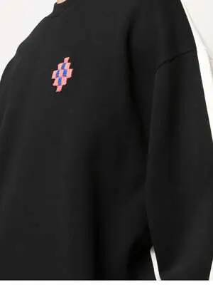 COUNTY OF MILAN Cross-patch Cotton Sweatshirt