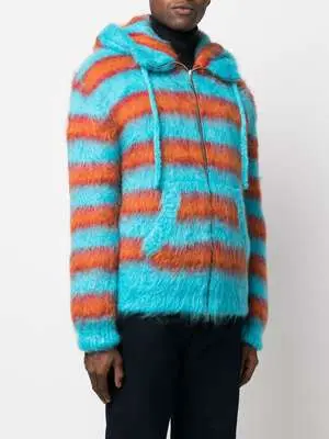 Marni Striped Knitted Hoodie