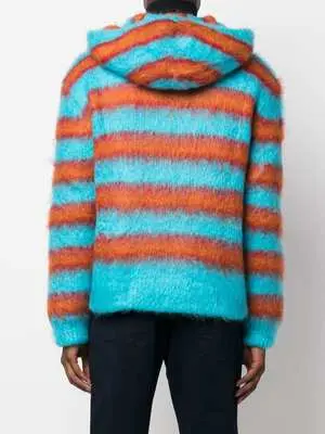 Marni Striped Knitted Hoodie