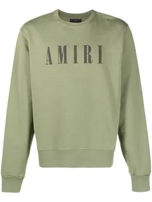 Amiri Logo Print Crew Neck Sweatshirt