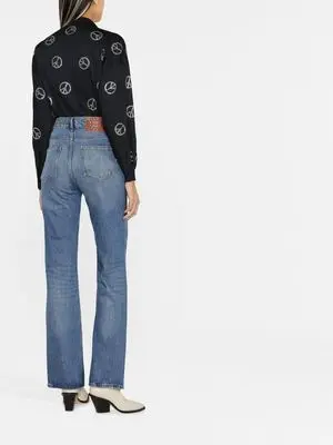 Sandro High-waist Straight-leg Jeans - Blue