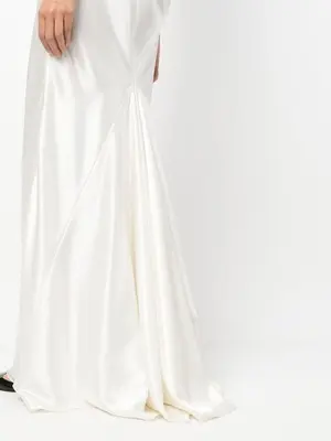 Saint Laurent Long Silk Skirt