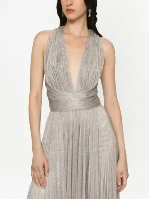 Dolce & Gabbana Lamé-effect Maxi Dress