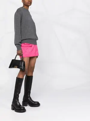 Prada Chest Logo Jumper - Grey