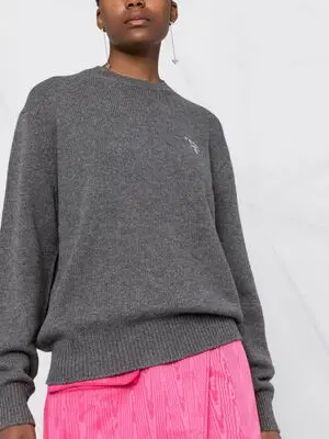 Prada Chest Logo Jumper - Grey