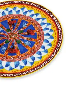 Dolce & Gabbana Carretto-print Porcelain Platter