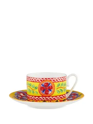 Dolce & Gabbana Caretto-print Porcelain Tea Set