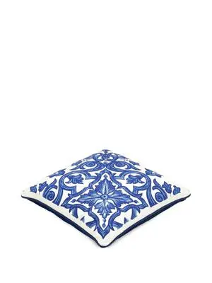 Dolce & Gabbana Embroidered Majolica-print Cushion