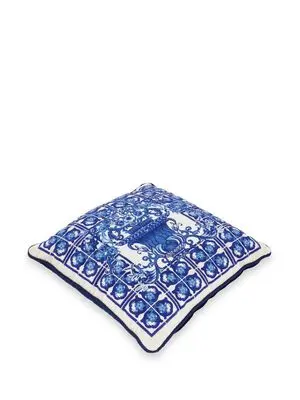 Dolce & Gabbana Embroidered Majolica-print Cushion