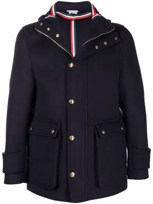 Thom Browne Hooded Coats For Men