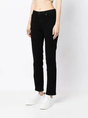 Paige Cindy Straight Leg Jeans - Black