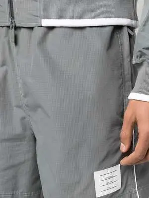 Thom Browne Drawstring-waist Track Shorts - Grey