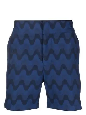 Frescobol Carioca Tailored Jacquard Swim Shorts - Blue