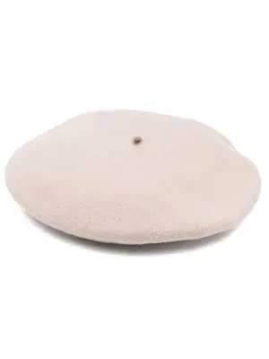 Borsalino Brushed-Finish Wool Beret Neutrals