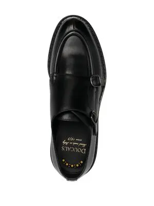 DOUCAL'S Double-buckle Monk Shoes - Black