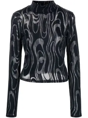Eckhaus Latta Shrunk Turtleneck Top