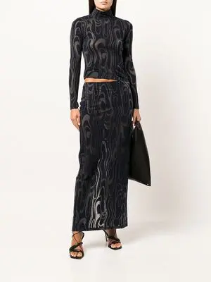 Eckhaus Latta Shrunk Turtleneck Top