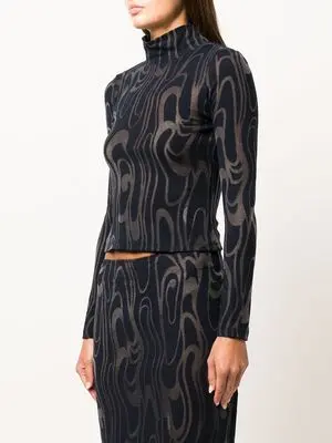 Eckhaus Latta Shrunk Turtleneck Top