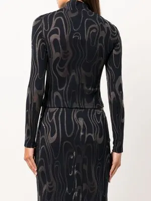 Eckhaus Latta Shrunk Turtleneck Top