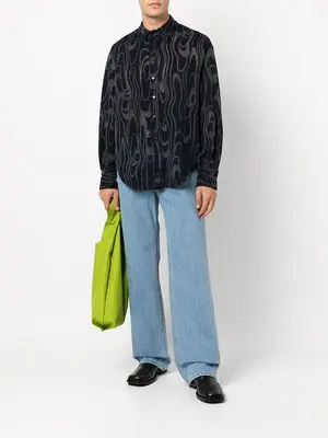 Eckhaus Latta Wide Leg Jeans