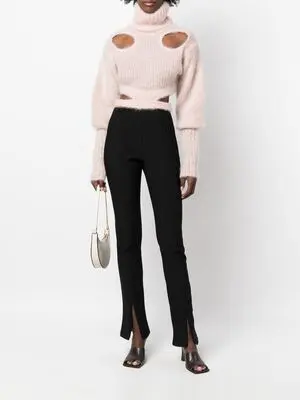 ANDREĀDAMO Cut-out Cropped Jumper