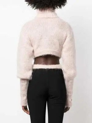 ANDREĀDAMO Cut-out Cropped Jumper