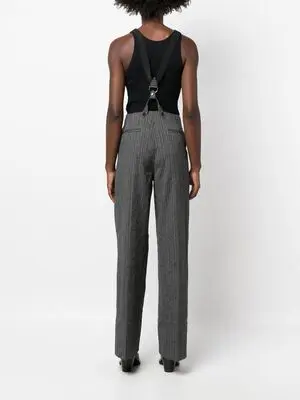 Philosophy Di Lorenzo Serafini Striped Suspender Trousers