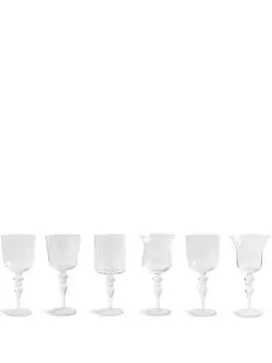 BITOSSI HOME Assorted Goblets Glasses - White