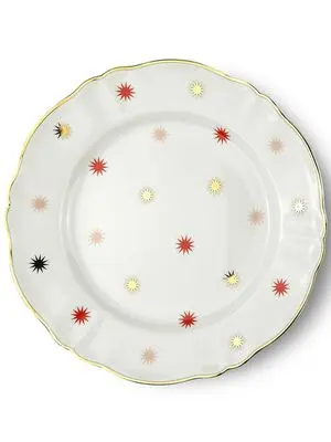 BITOSSI HOME 4 Piece Volta Dinner Plate Set - White