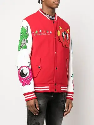 Philipp Plein Logo-print Varsity Jacket
